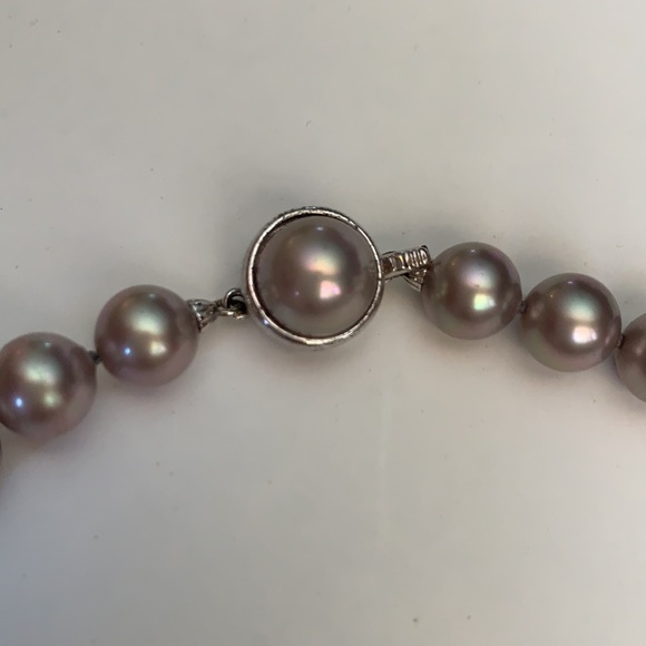 Majorica | Jewelry | Majorica Pearl Necklace With 925 Sterling Silver ...